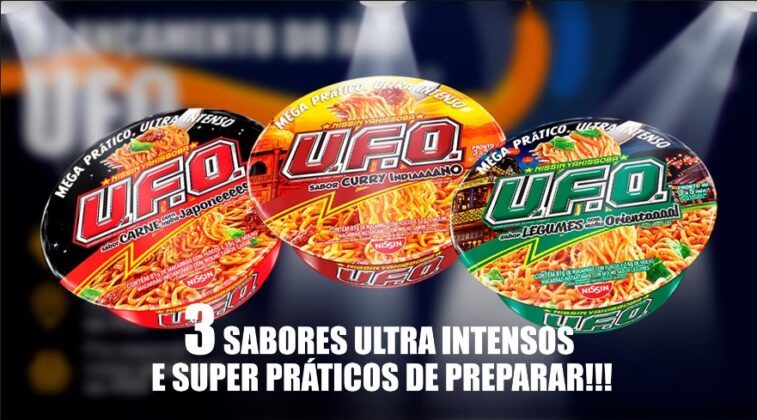 Nissin tenta emplacar novo miojo, o UFO. Já experimentamos! - Deu Click
